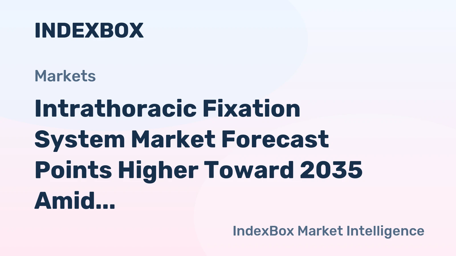 Intrathoracic Fixation System Market Forecast Points Higher Toward 2035 Amid Rising Trauma Volumes