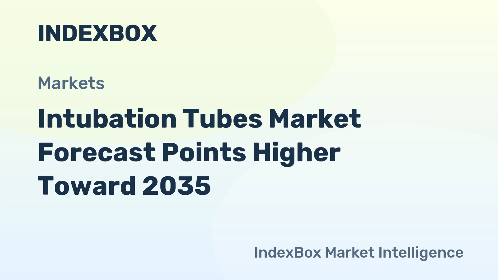 Intubation Tubes Market Forecast Points Higher Toward 2035, Driven by Aging Population and Rising Critical Care Admissions
