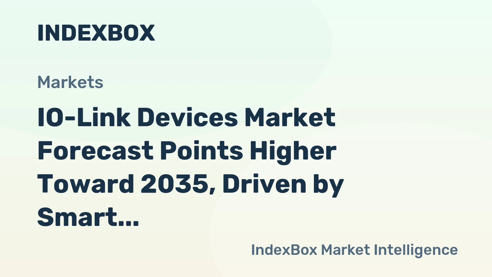IO-Link Devices Market Forecast Points Higher Toward 2035, Driven by Smart Factory Adoption