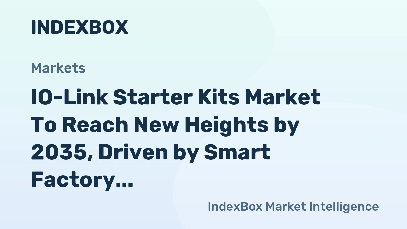 IO-Link Starter Kits Market to Reach New Heights by 2035, Driven by Smart Factory Expansion
