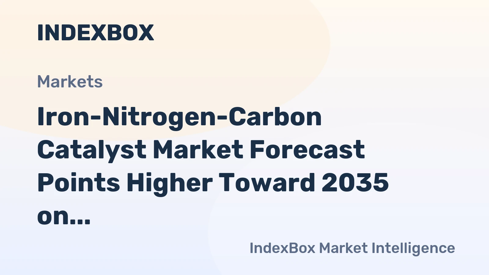 Iron-Nitrogen-Carbon Catalyst Market Forecast Points Higher Toward 2035 on Fuel Cell Scale-Up and Cost Parity Gains
