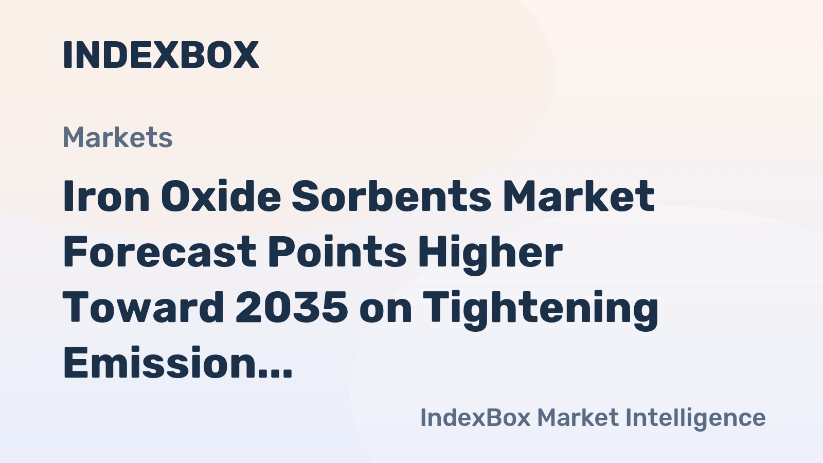 Iron Oxide Sorbents Market Forecast Points Higher Toward 2035 on Tightening Emission Rules and Biogas Expansion
