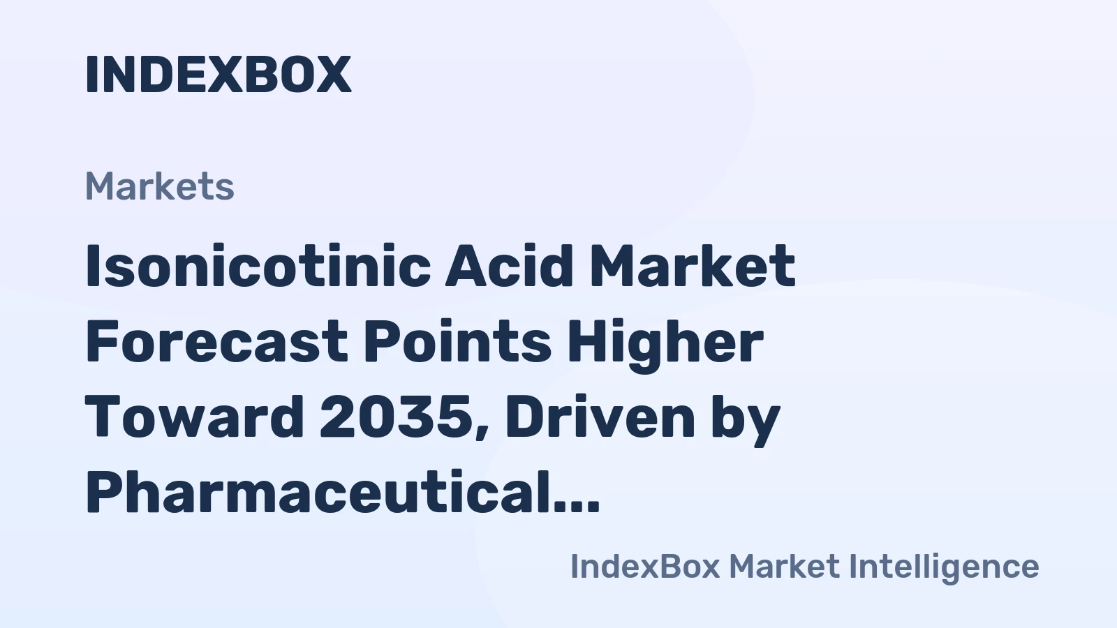 Isonicotinic Acid Market Forecast Points Higher Toward 2035, Driven by Pharmaceutical and Electronics Demand