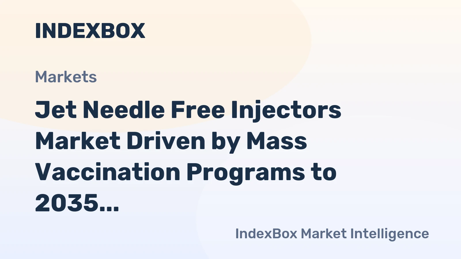 Jet Needle Free Injectors Market Driven by Mass Vaccination Programs to 2035