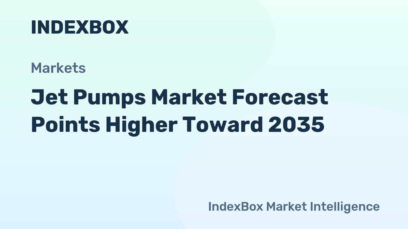 Jet Pumps Market Forecast Points Higher Toward 2035, Driven by Agricultural Modernization and Water Infrastructure Renewal