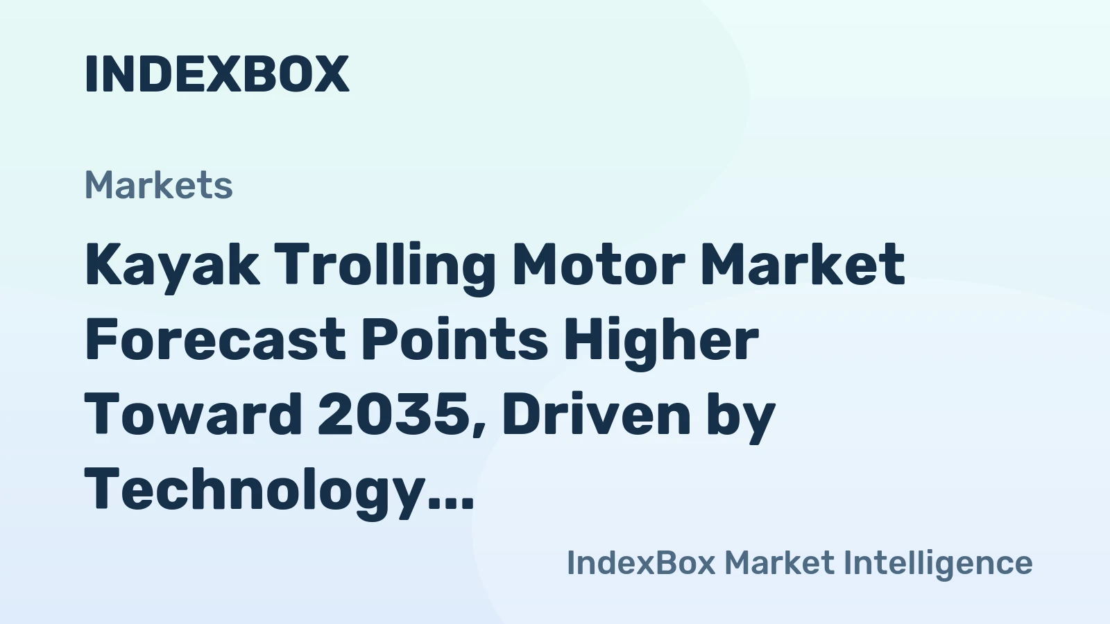 Kayak Trolling Motor Market Forecast Points Higher Toward 2035, Driven by Technology Integration