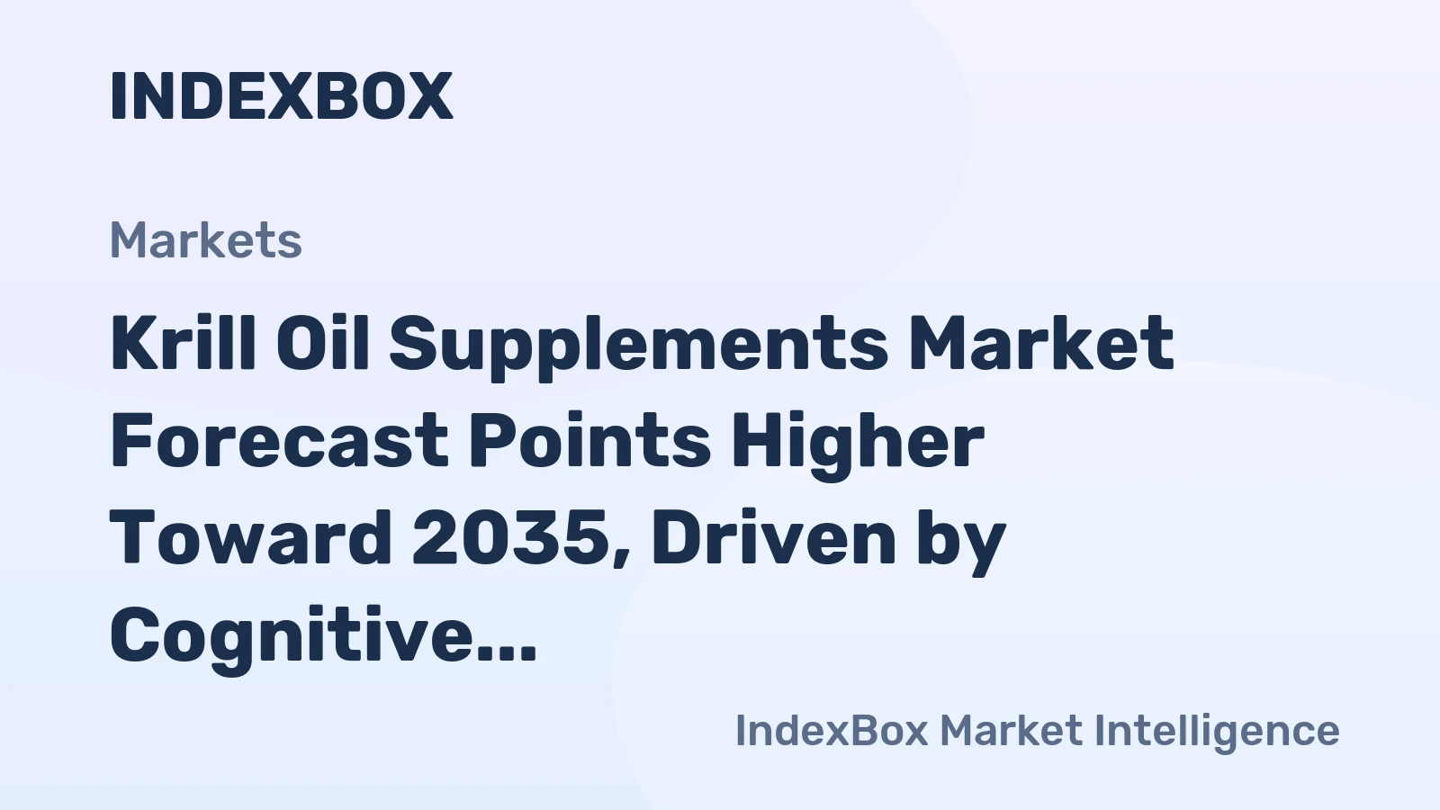 Krill Oil Supplements Market Forecast Points Higher Toward 2035, Driven by Cognitive Health Demand