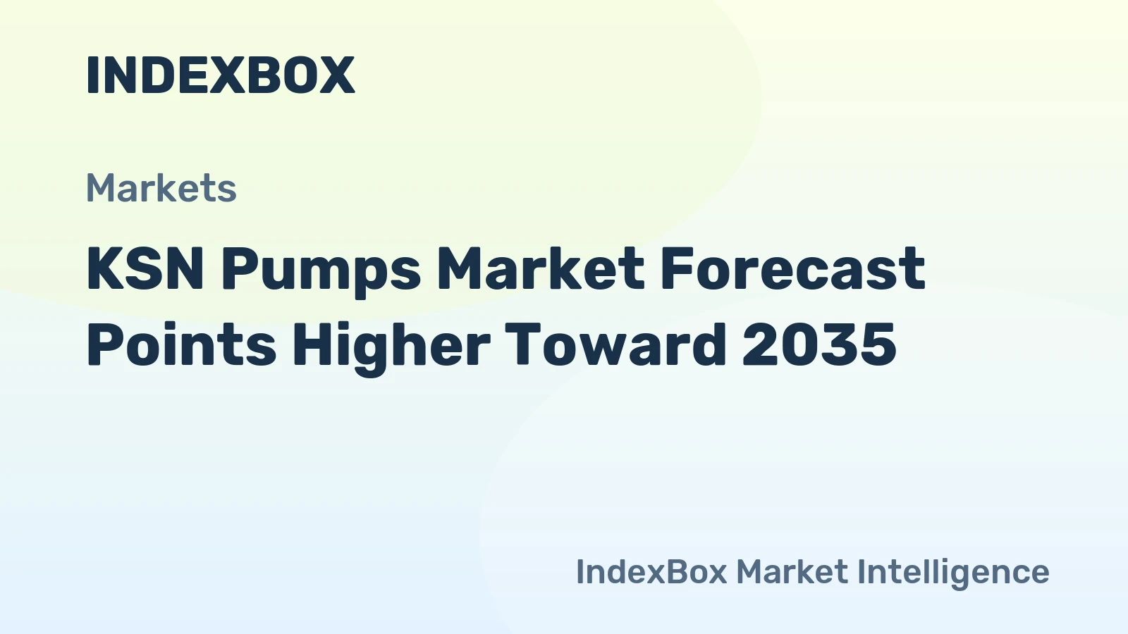 KSN Pumps Market Forecast Points Higher Toward 2035, Driven by Water Infrastructure Modernization and Industrial Automation