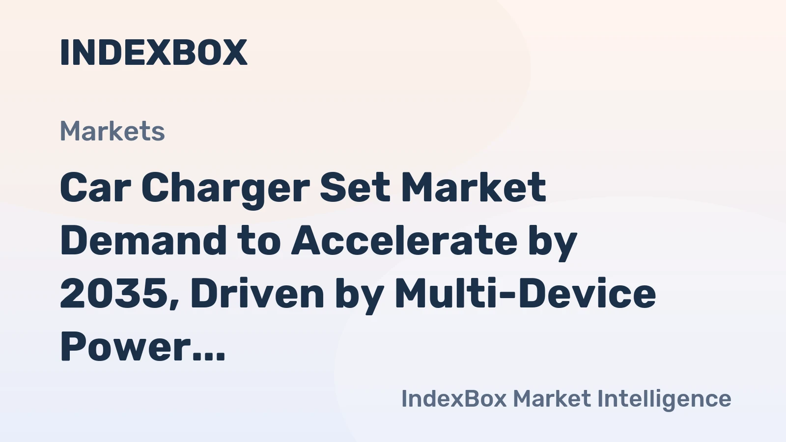 Car Charger Set Market Demand to Accelerate by 2035, Driven by Multi-Device Power Management Needs