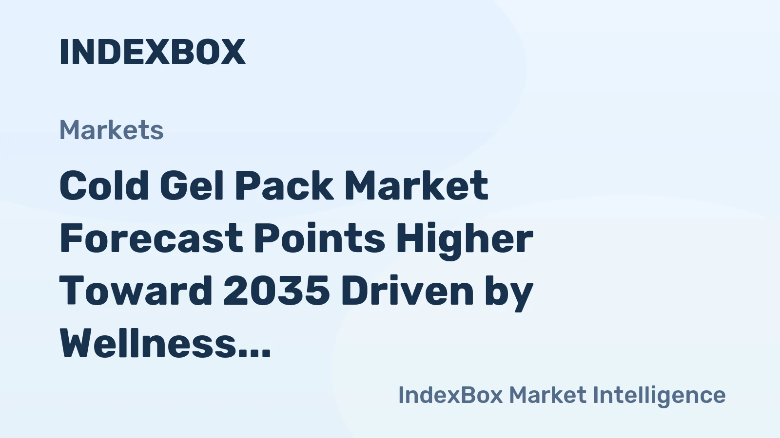 Cold Gel Pack Market Forecast Points Higher Toward 2035 Driven by Wellness and Sports Recovery Demand