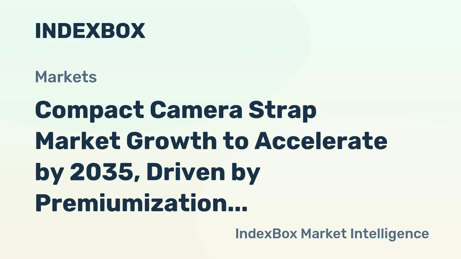 Compact Camera Strap Market Growth to Accelerate by 2035, Driven by Premiumization and E-Commerce Expansion
