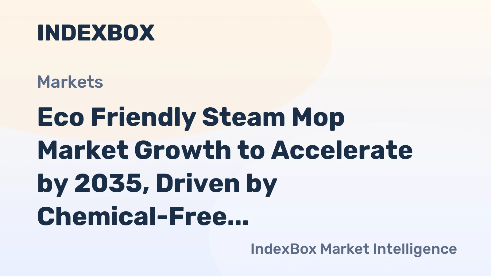 Eco Friendly Steam Mop Market Growth to Accelerate by 2035, Driven by Chemical-Free Cleaning Demand
