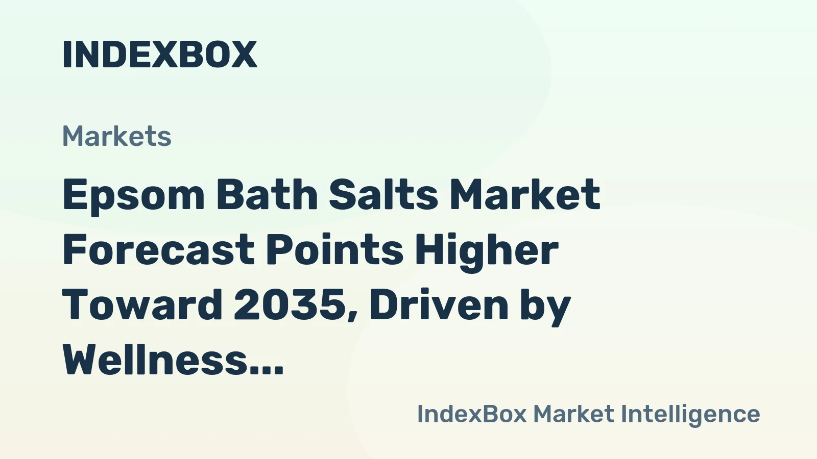 Epsom Bath Salts Market Forecast Points Higher Toward 2035, Driven by Wellness Integration and Premiumization