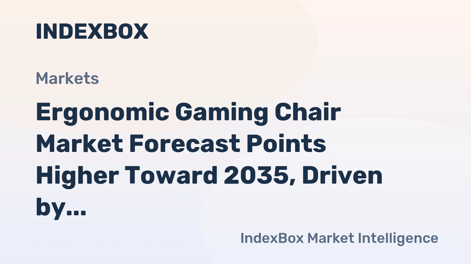 Ergonomic Gaming Chair Market Forecast Points Higher Toward 2035, Driven by Hybrid Work-Gaming Convergence
