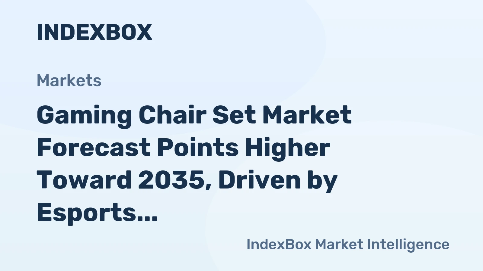 Gaming Chair Set Market Forecast Points Higher Toward 2035, Driven by Esports and Hybrid Work Expansion