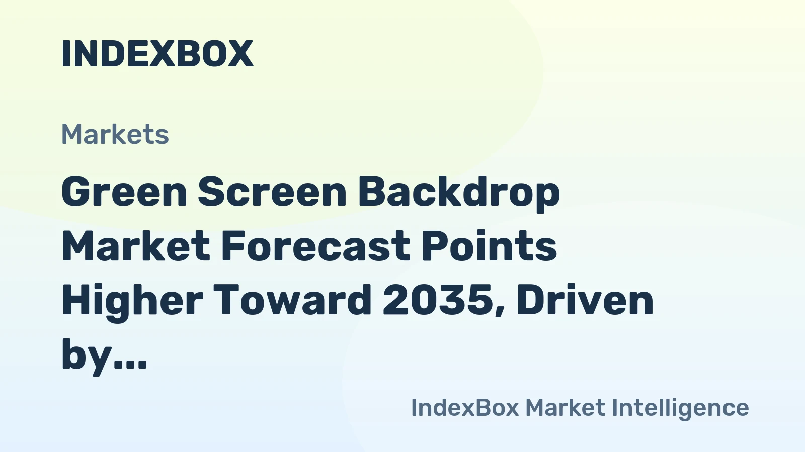 Green Screen Backdrop Market Forecast Points Higher Toward 2035, Driven by Creator Economy Expansion