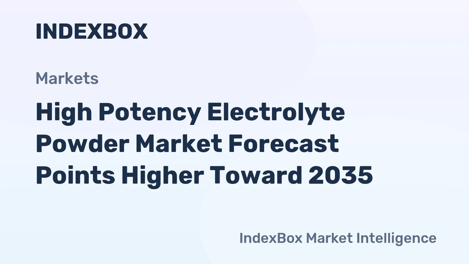 High Potency Electrolyte Powder Market Forecast Points Higher Toward 2035, Driven by Mainstream Wellness Adoption