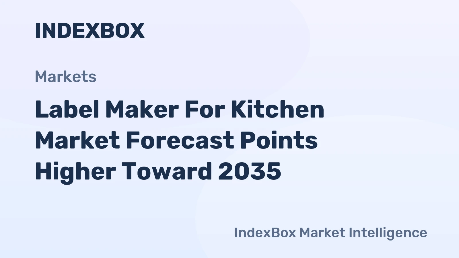 Label Maker for Kitchen Market Forecast Points Higher Toward 2035, Driven by Home Organization and Premiumization Trends
