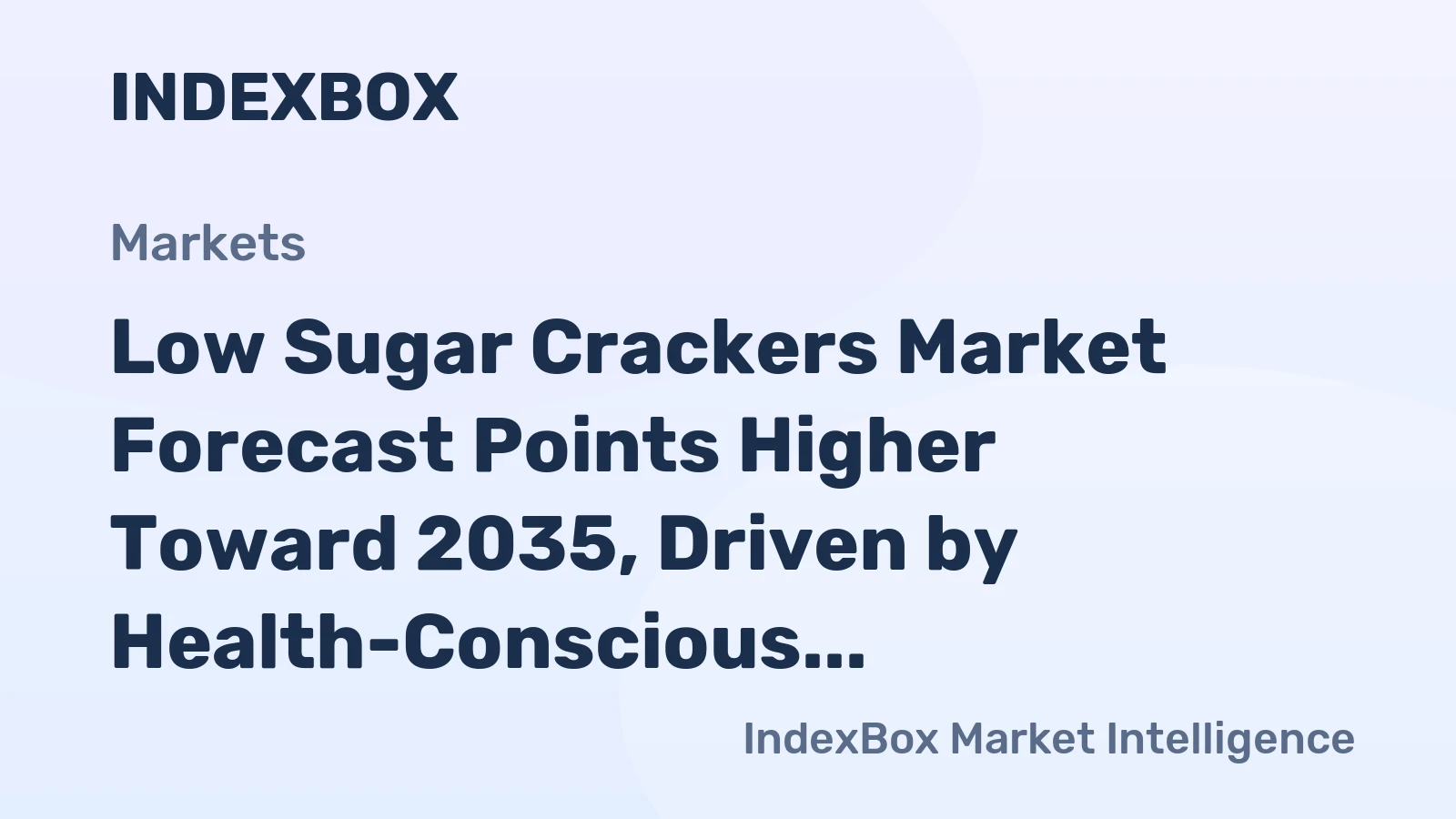 Low Sugar Crackers Market Forecast Points Higher Toward 2035, Driven by Health-Conscious Snacking Shifts
