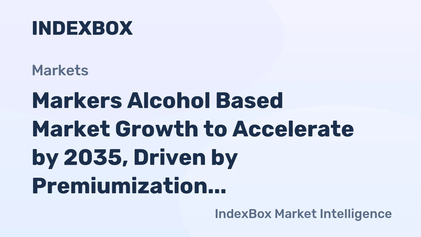 Markers Alcohol Based Market Growth to Accelerate by 2035, Driven by Premiumization and E-Commerce Expansion