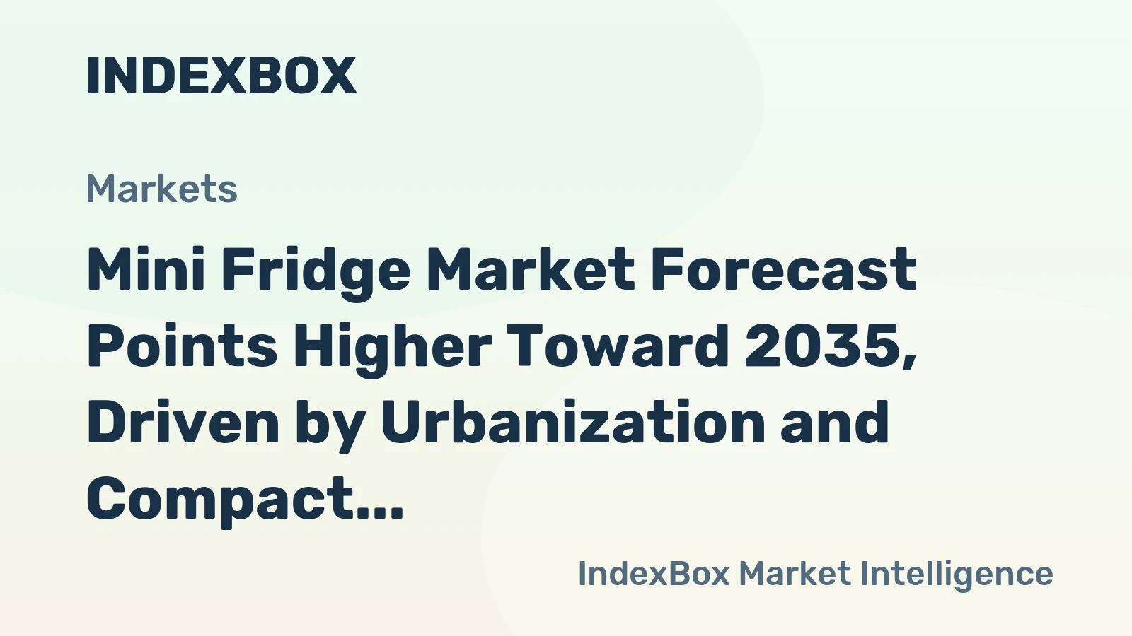 Mini Fridge Market Forecast Points Higher Toward 2035, Driven by Urbanization and Compact Living Trends