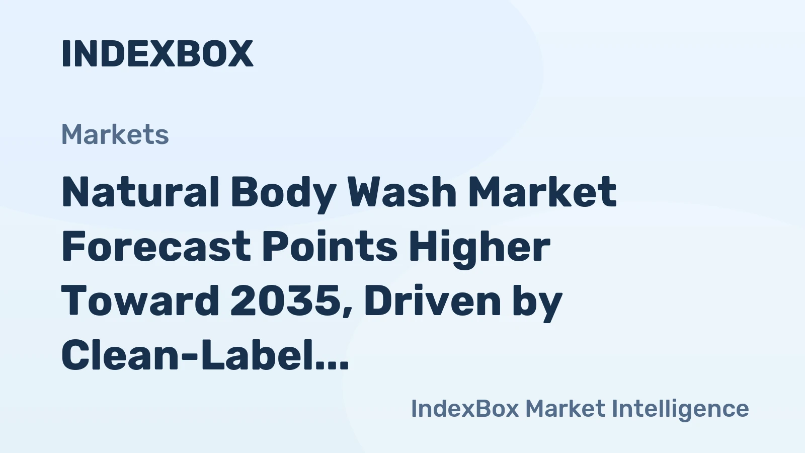 Natural Body Wash Market Forecast Points Higher Toward 2035, Driven by Clean-Label Demand and Premiumization