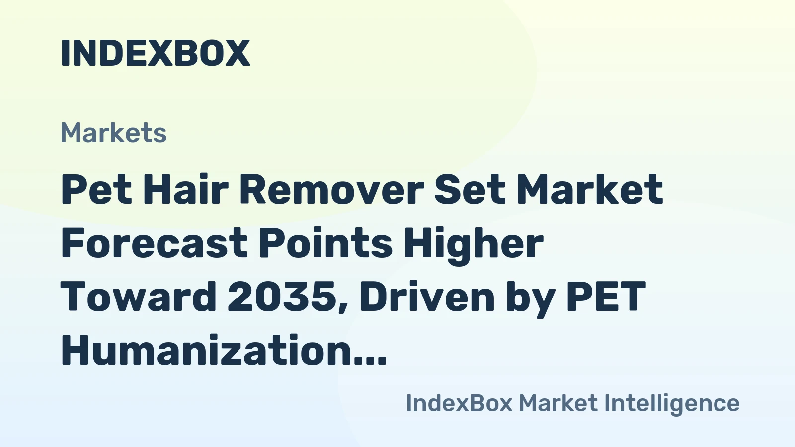 Pet Hair Remover Set Market Forecast Points Higher Toward 2035, Driven by PET Humanization Trends