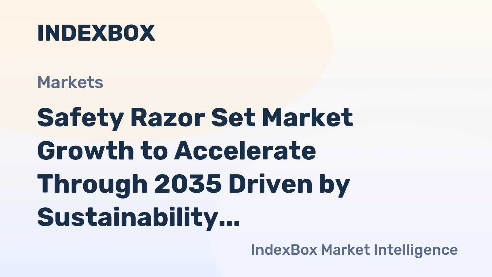 Safety Razor Set Market Growth to Accelerate Through 2035 Driven by Sustainability and Premiumization Trends