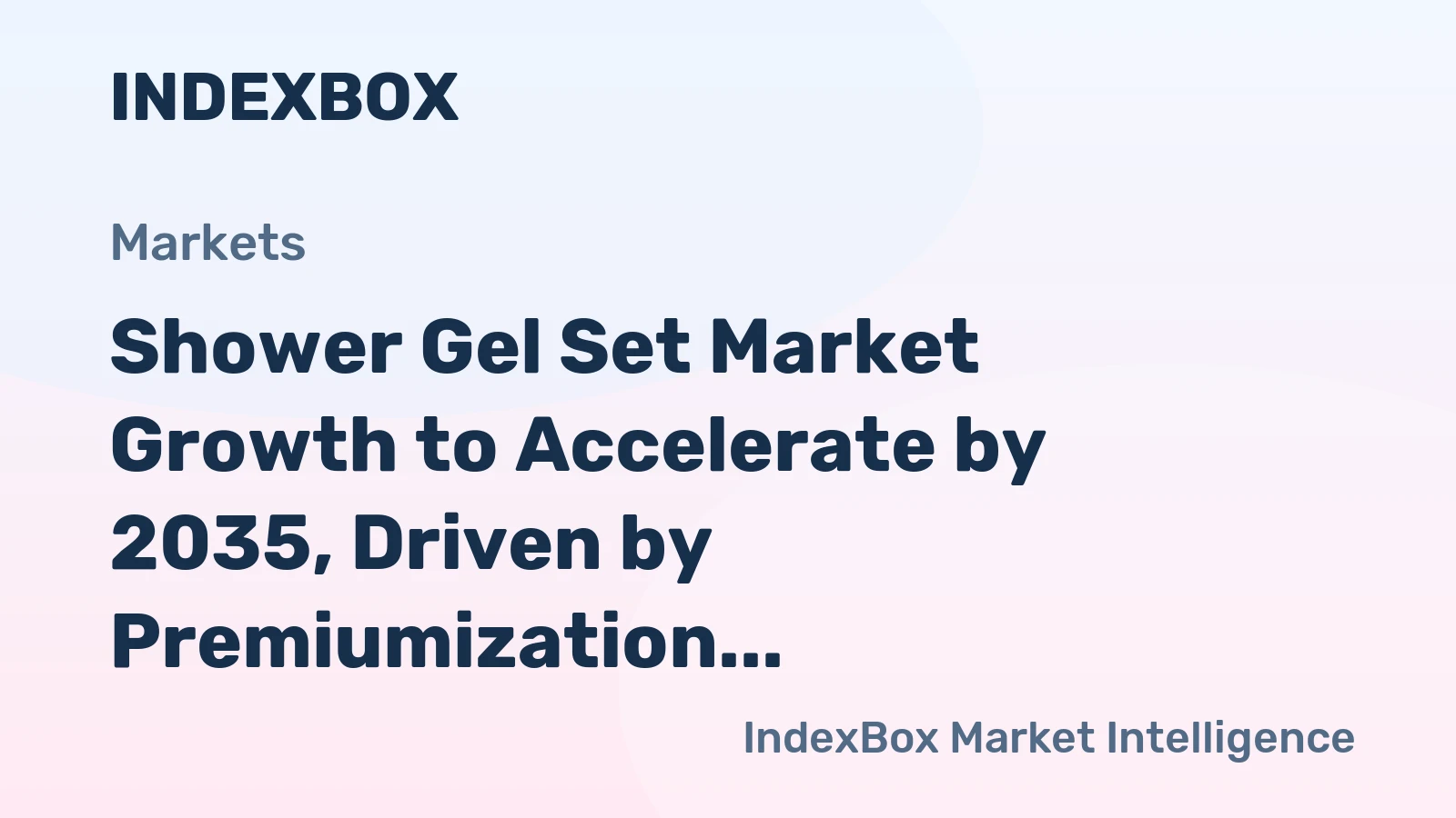Shower Gel Set Market Growth to Accelerate by 2035, Driven by Premiumization and Wellness Claims