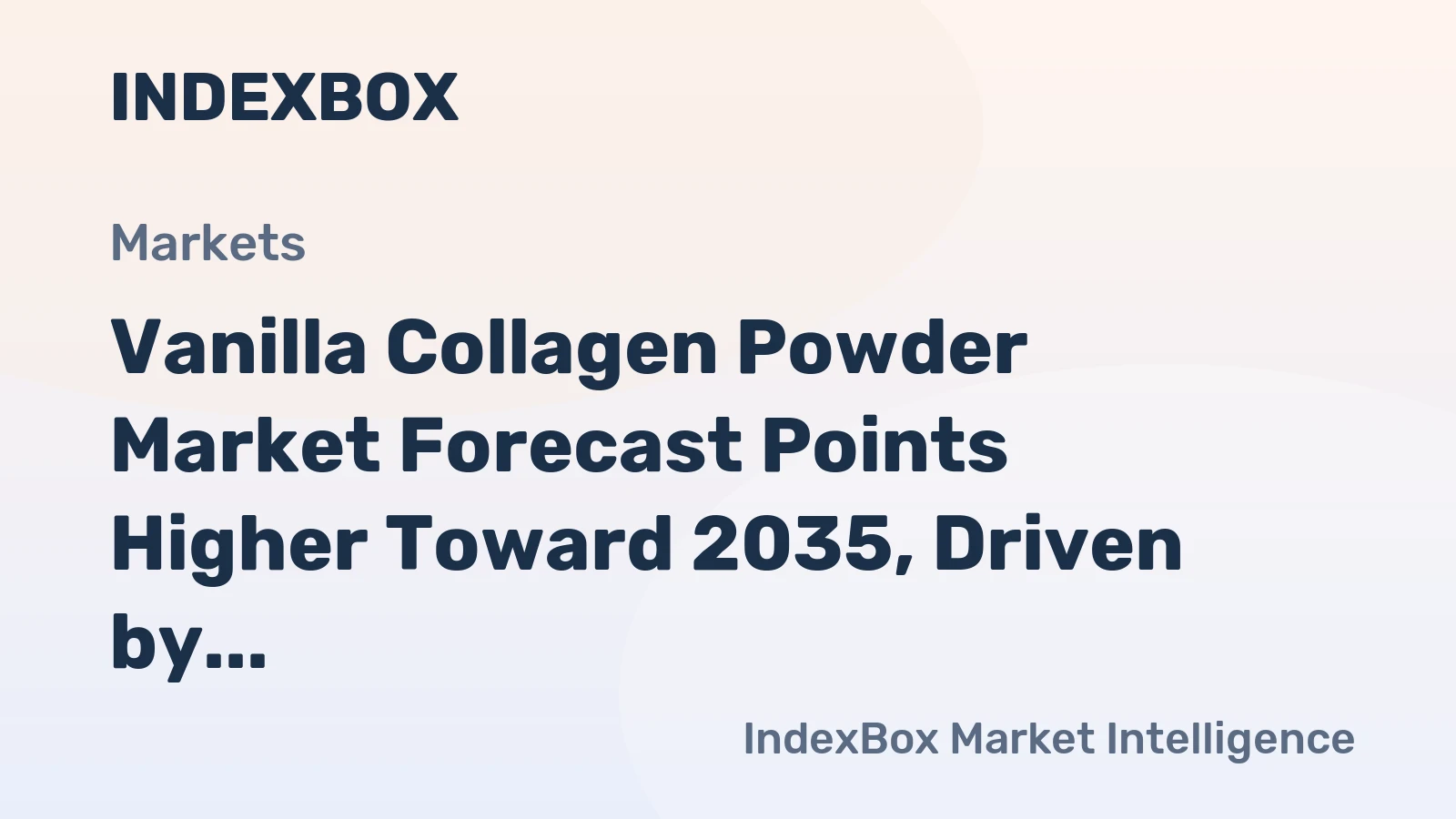 Vanilla Collagen Powder Market Forecast Points Higher Toward 2035, Driven by Mainstream Wellness Integration