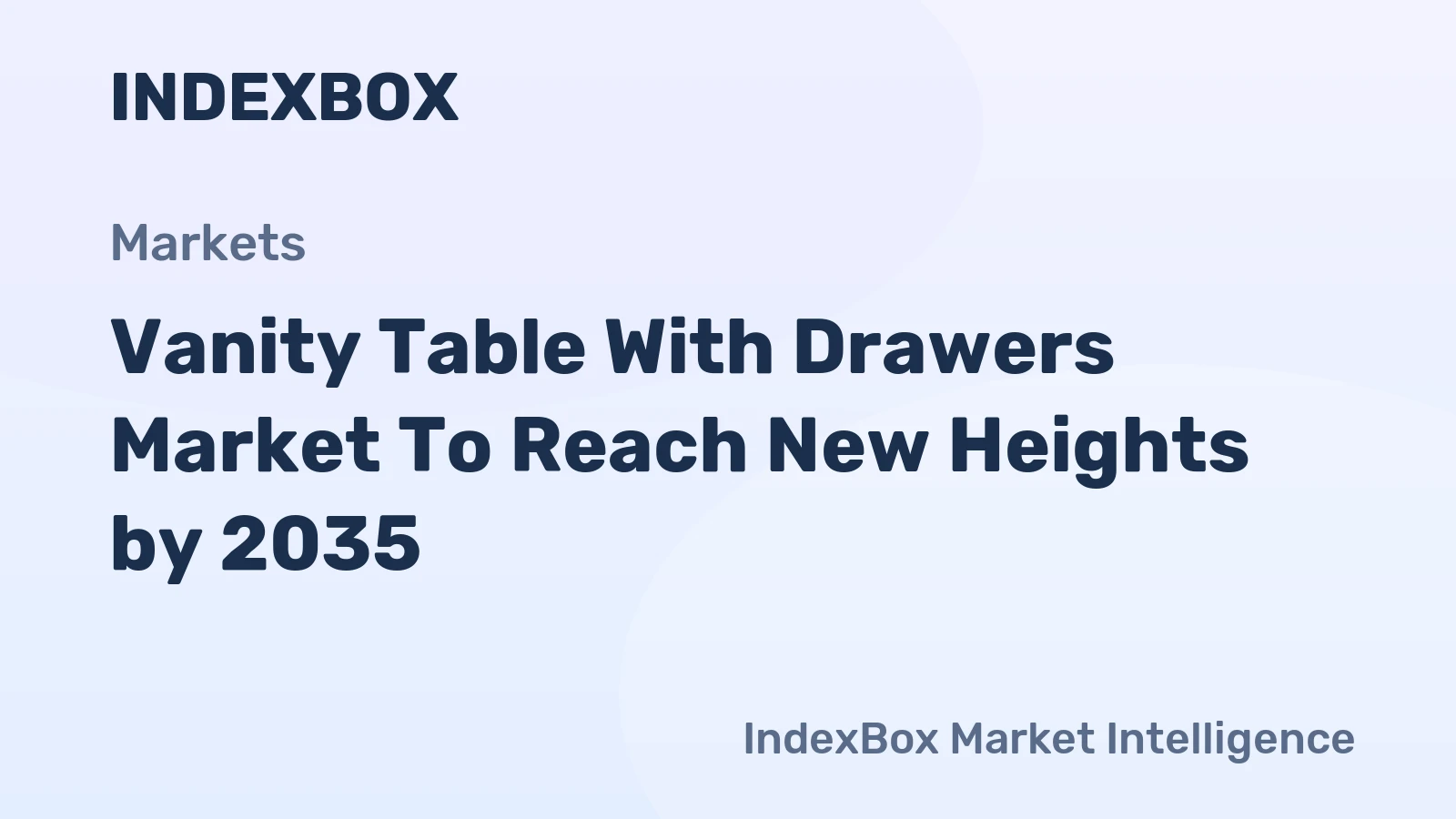 Vanity Table With Drawers Market to Reach New Heights by 2035, Driven by Urbanization and Beauty Routine Professionalization
