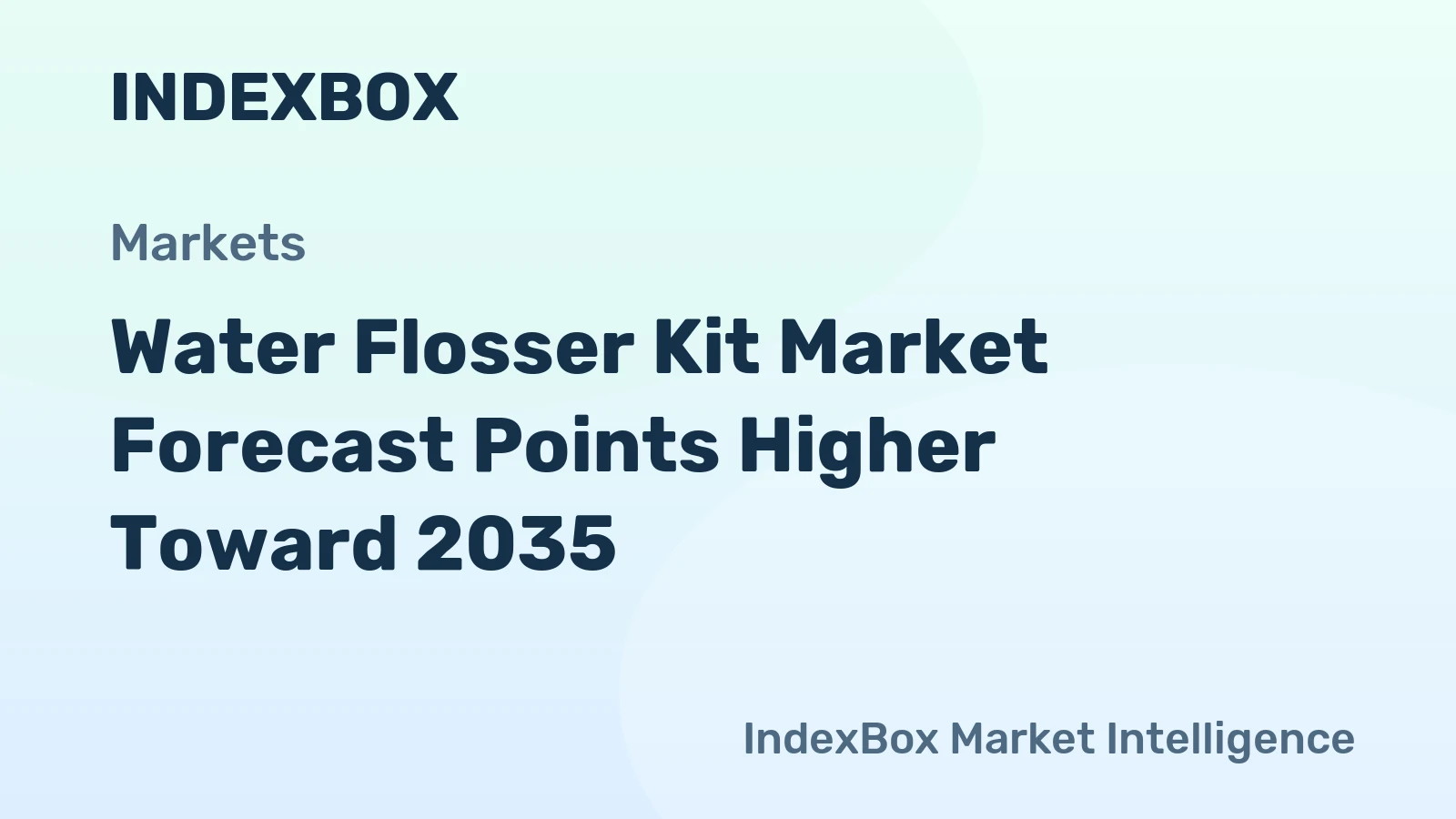 Water Flosser Kit Market Forecast Points Higher Toward 2035, Driven by Rising Oral Health Awareness and Premium Smart Device Adoption