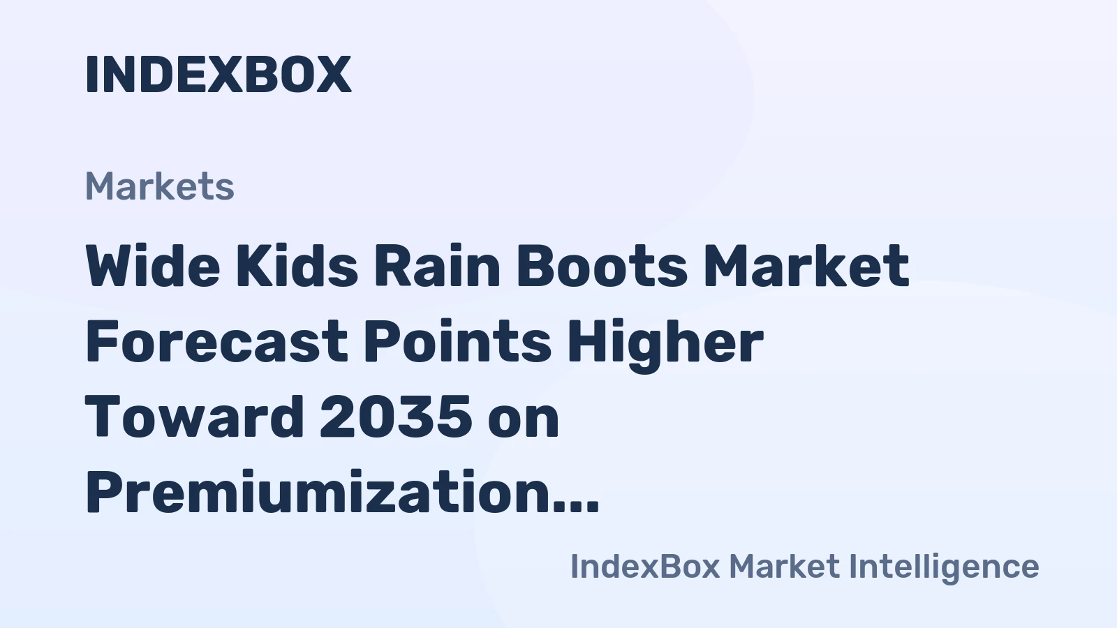 Wide Kids Rain Boots Market Forecast Points Higher Toward 2035 on Premiumization and Seasonal Wardrobe Expansion