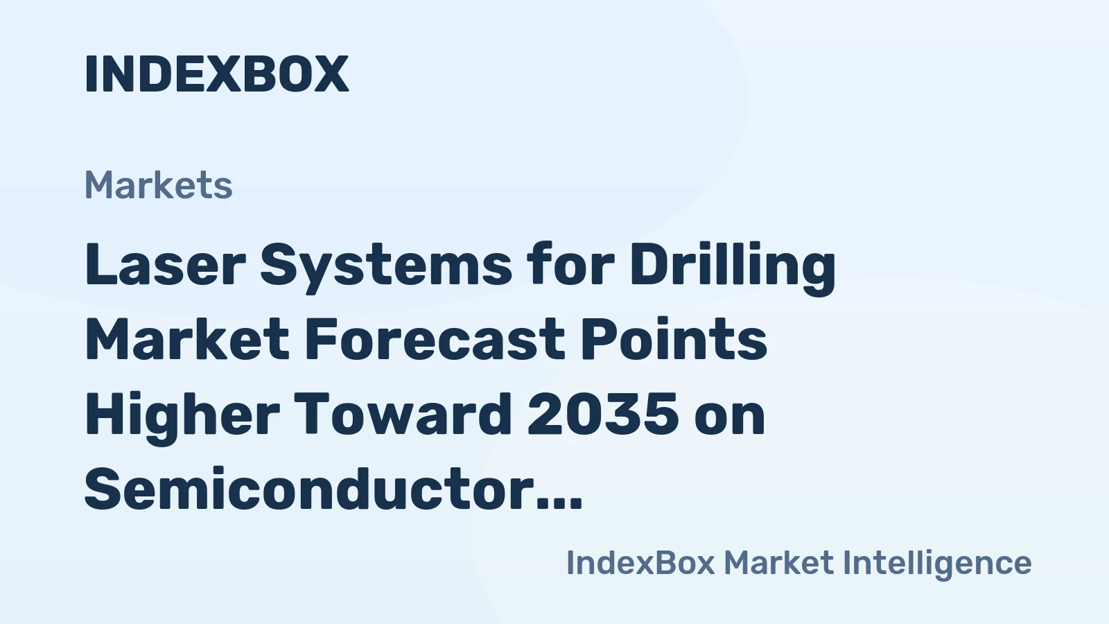 Laser Systems for Drilling Market Forecast Points Higher Toward 2035 on Semiconductor and EV Battery Demand