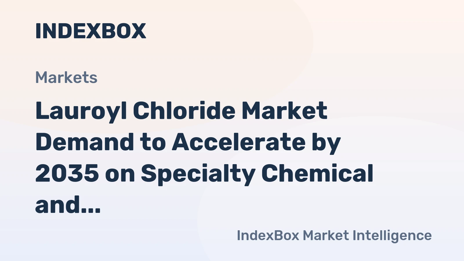Lauroyl Chloride Market Demand to Accelerate by 2035 on Specialty Chemical and Electronics Tailwinds