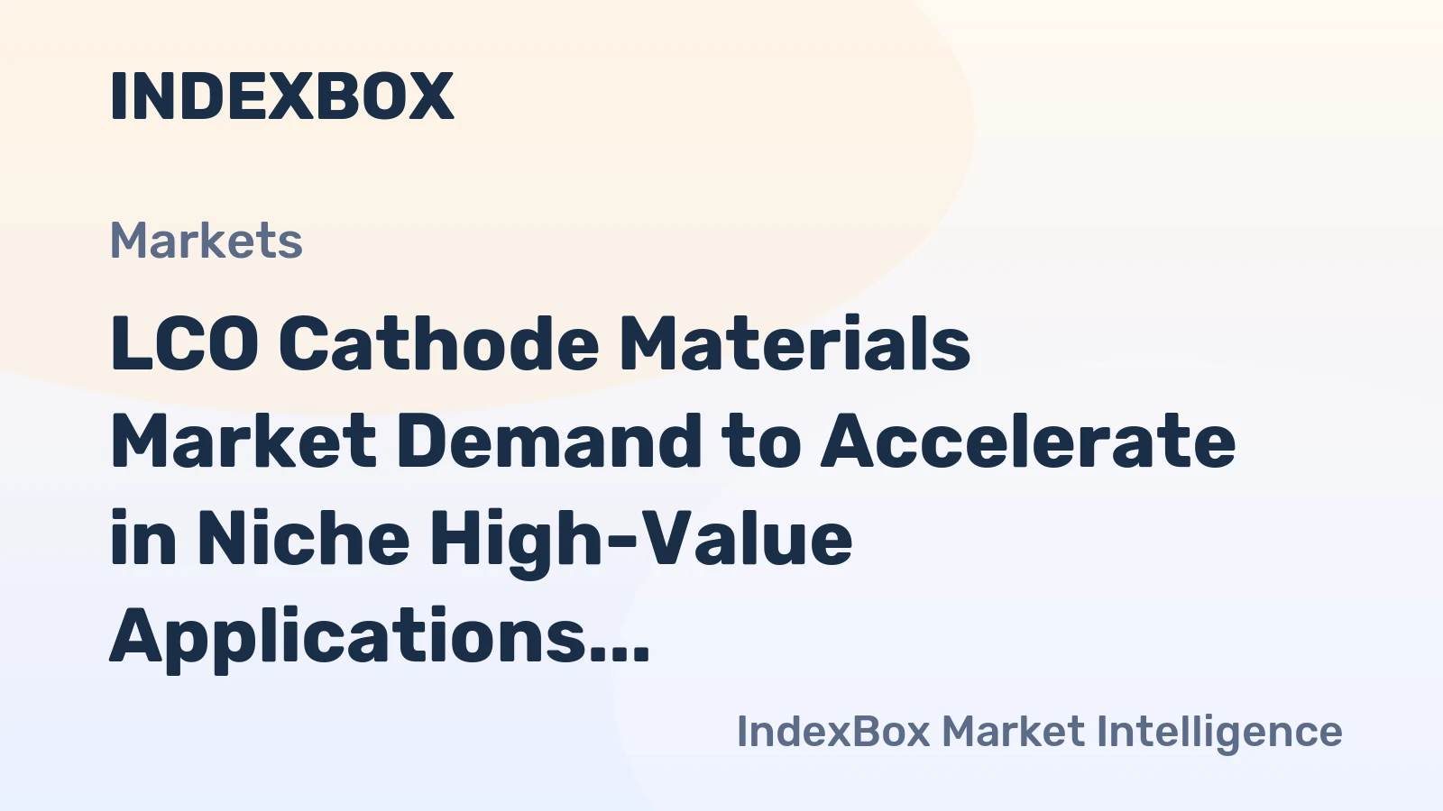 LCO Cathode Materials Market Demand to Accelerate in Niche High-Value Applications by 2035