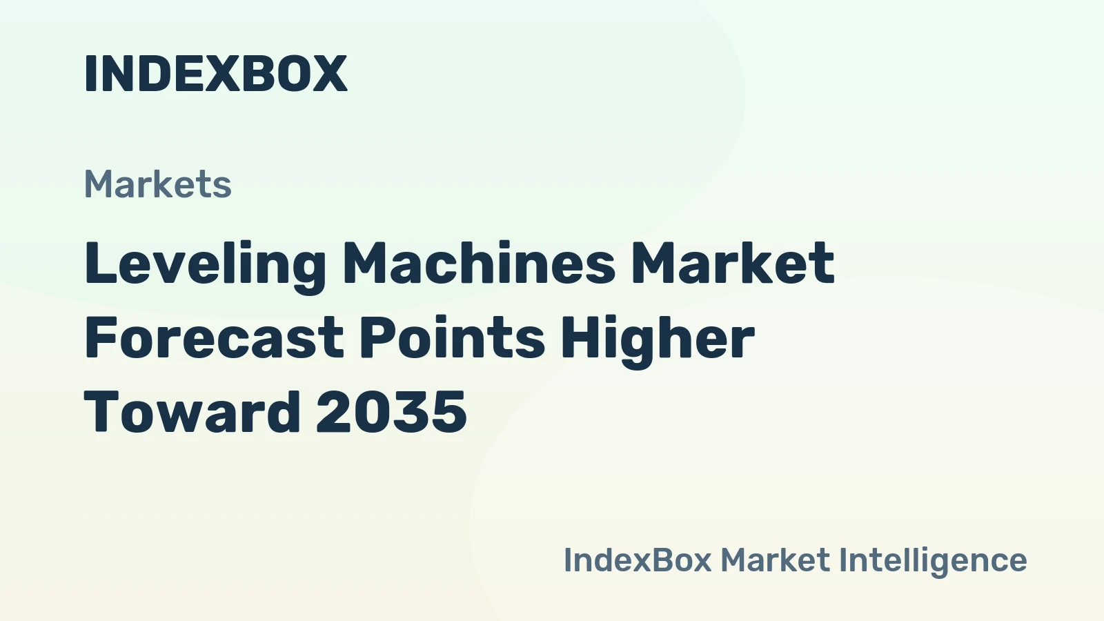 Leveling Machines Market Forecast Points Higher Toward 2035, Driven by Infrastructure Modernization and Precision Agriculture Demands