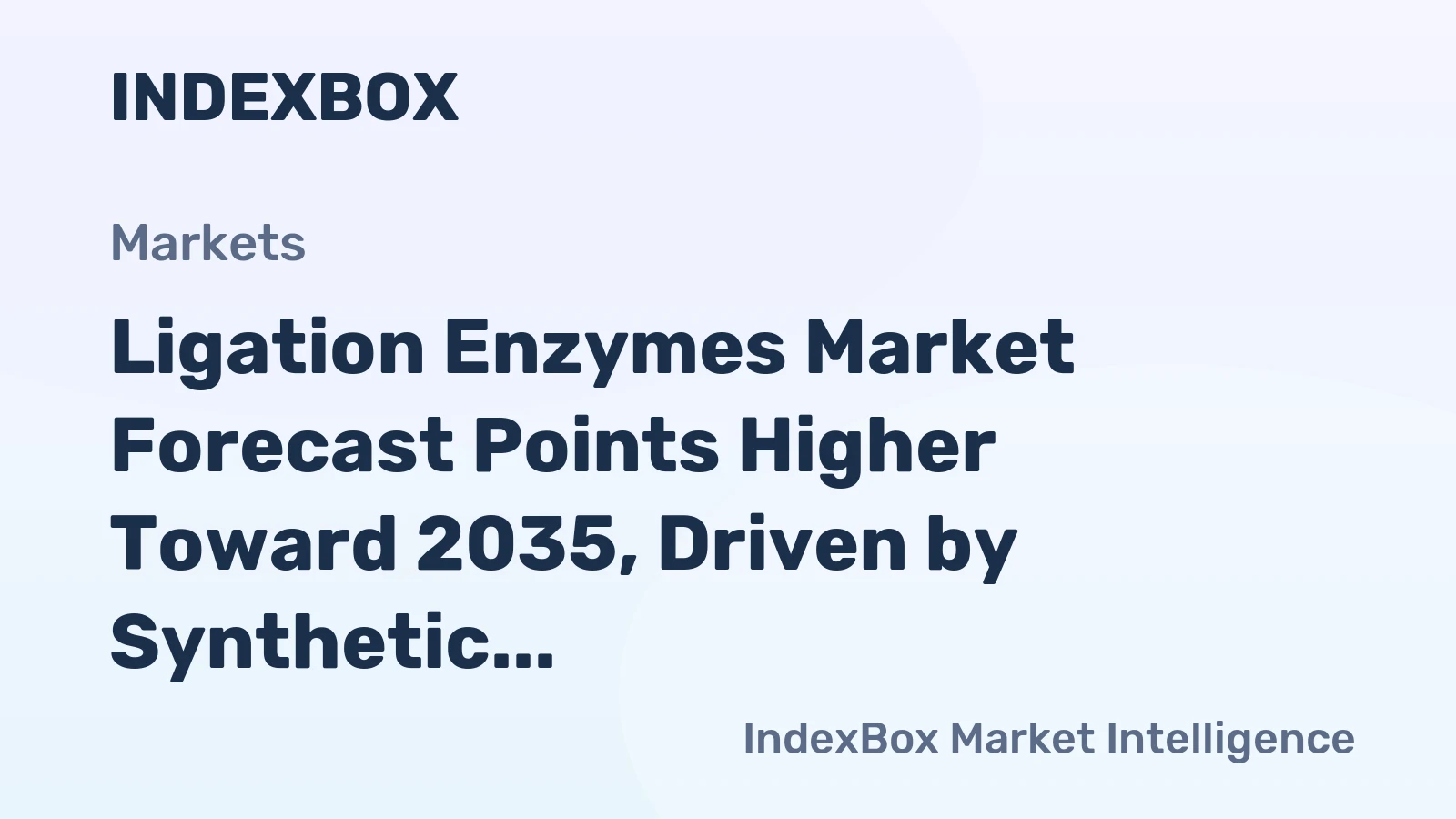 Ligation Enzymes Market Forecast Points Higher Toward 2035, Driven by Synthetic Biology Expansion