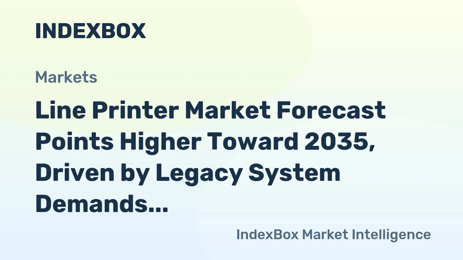 Line Printer Market Forecast Points Higher Toward 2035, Driven by Legacy System Demands