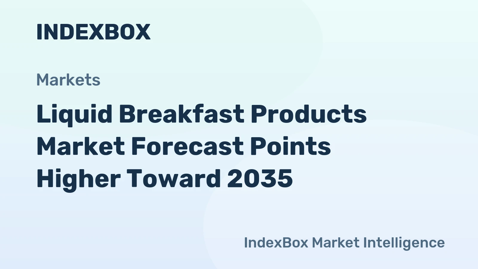 Liquid Breakfast Products Market Forecast Points Higher Toward 2035, Driven by on-the-Go Convenience and Functional Nutrition Demand