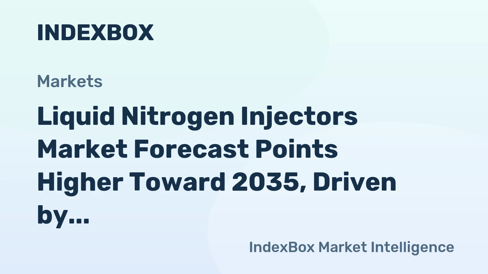 Liquid Nitrogen Injectors Market Forecast Points Higher Toward 2035, Driven by Food Safety Demands