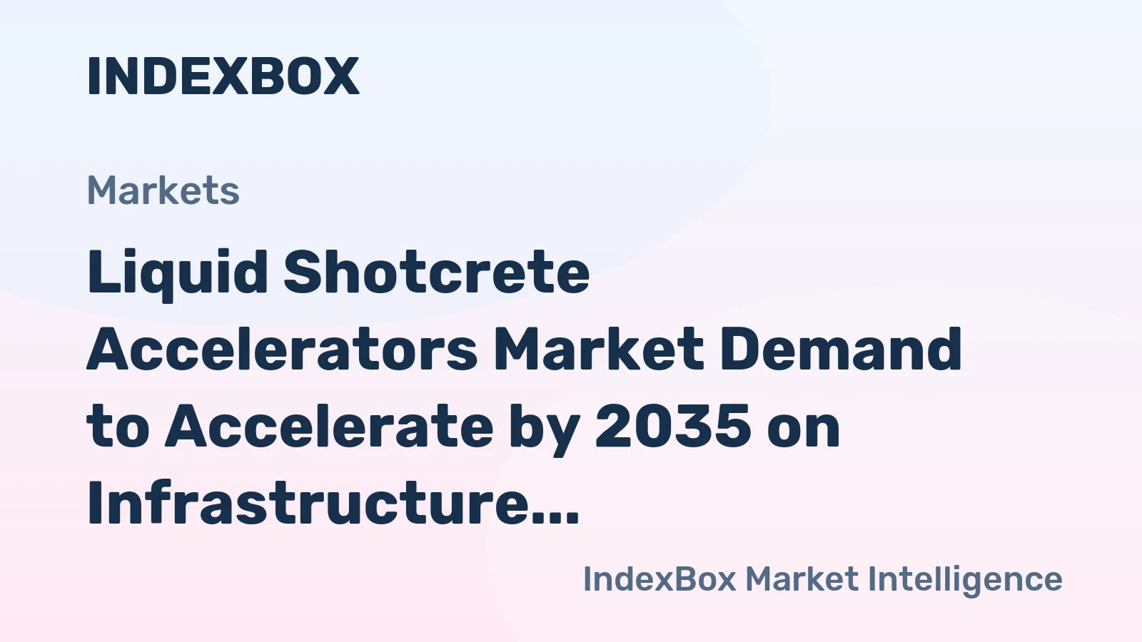 Liquid Shotcrete Accelerators Market Demand to Accelerate by 2035 on Infrastructure Boom and Alkali-Free Shift