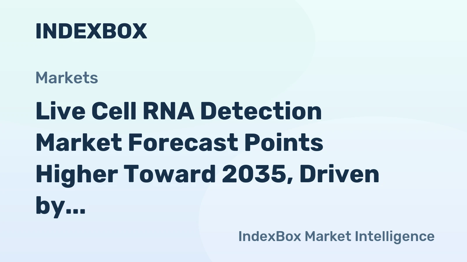 Live Cell RNA Detection Market Forecast Points Higher Toward 2035, Driven by Spatial Biology Integration