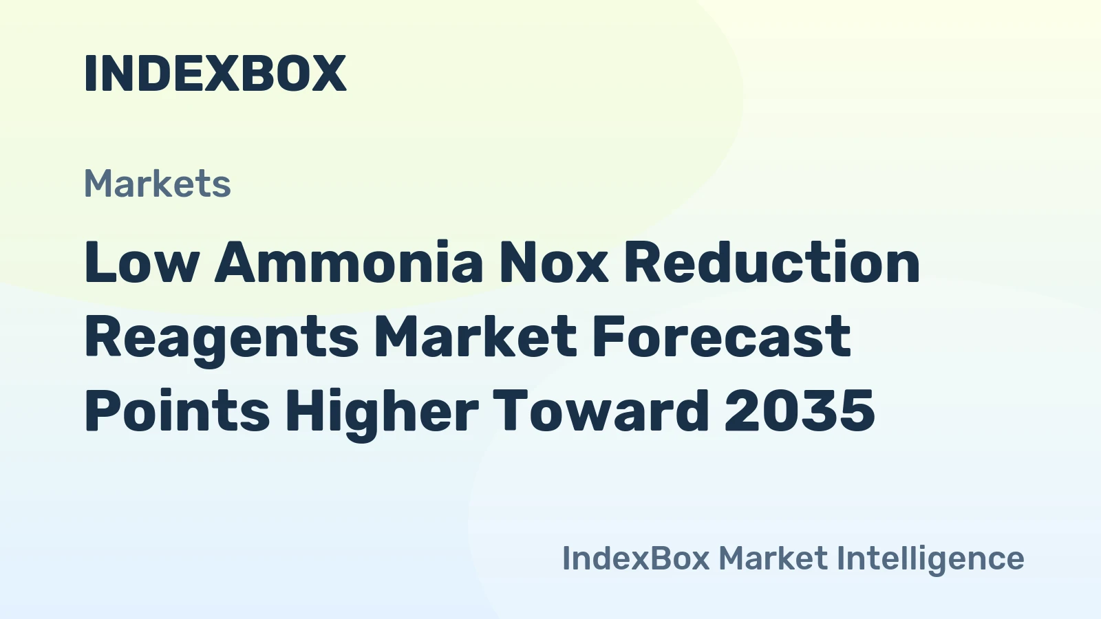 Low Ammonia Nox Reduction Reagents Market Forecast Points Higher Toward 2035, Driven by Stricter Emission Limits and Pharmaceutical Capacity Expansion
