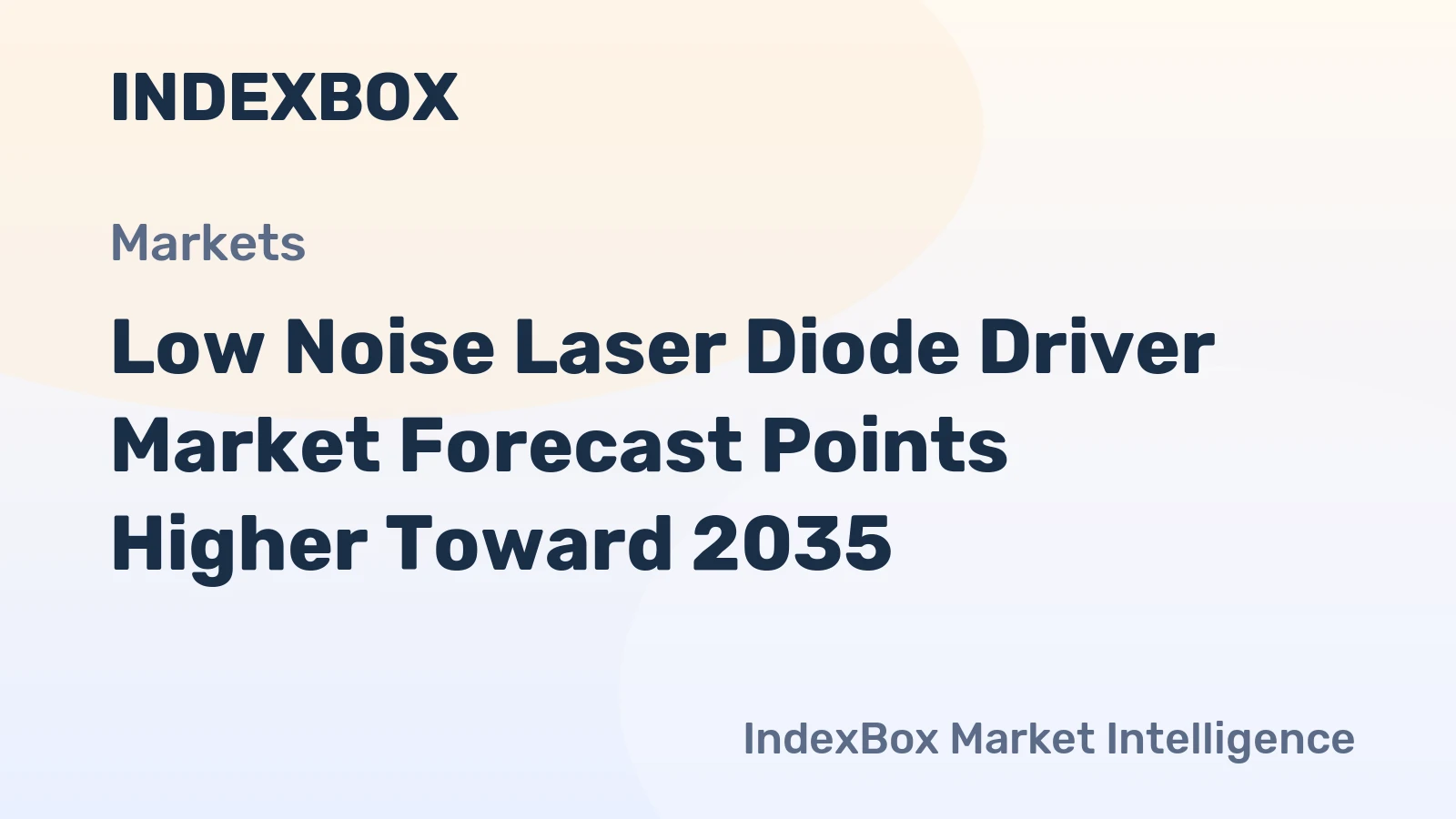 Low Noise Laser Diode Driver Market Forecast Points Higher Toward 2035, Driven by Lidar and Quantum System Expansion