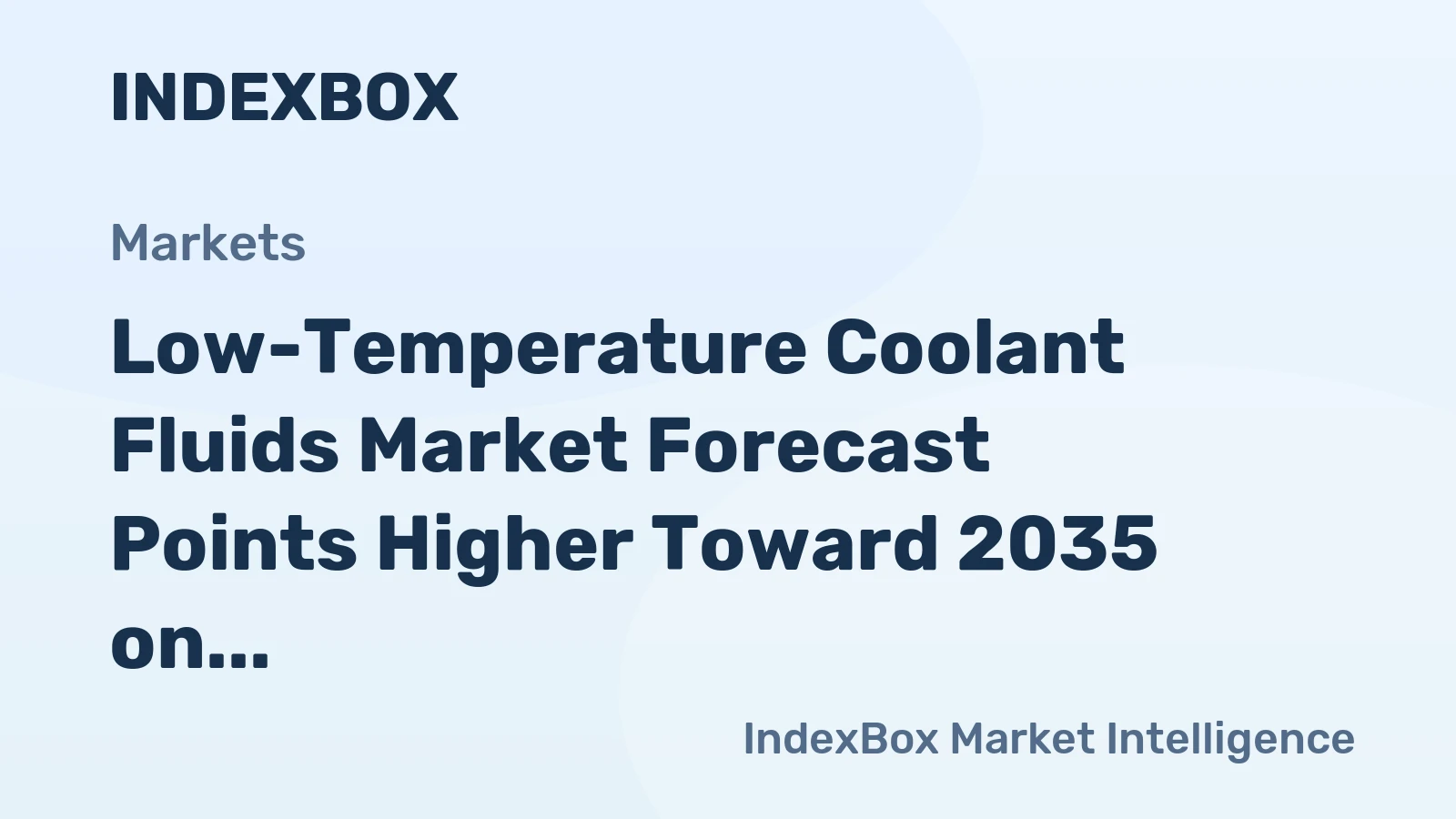 Low-Temperature Coolant Fluids Market Forecast Points Higher Toward 2035 on Semiconductor and Data Centre Demand