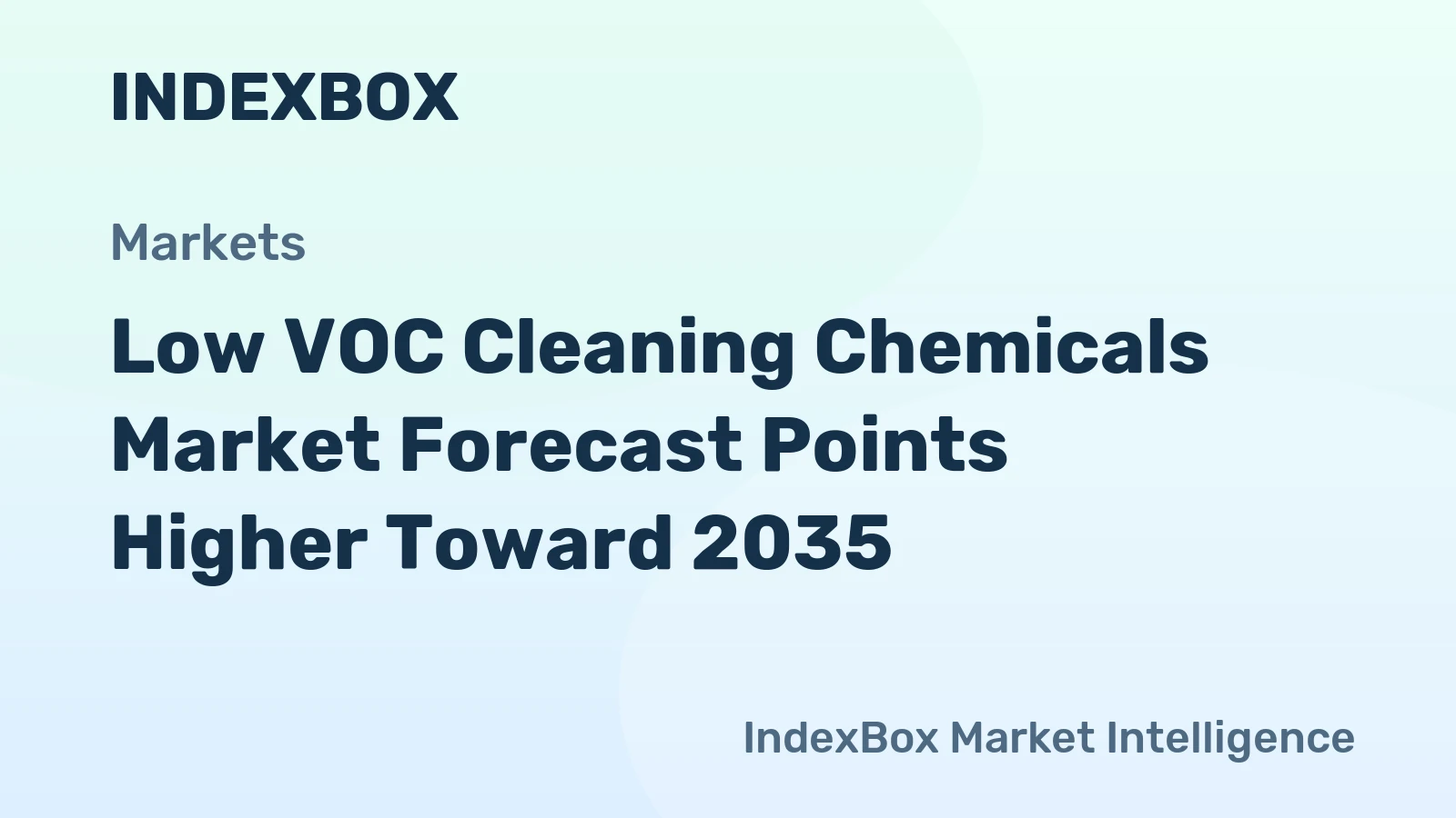Low VOC Cleaning Chemicals Market Forecast Points Higher Toward 2035, Driven by Regulatory Mandates and Health-Conscious Consumer Demand