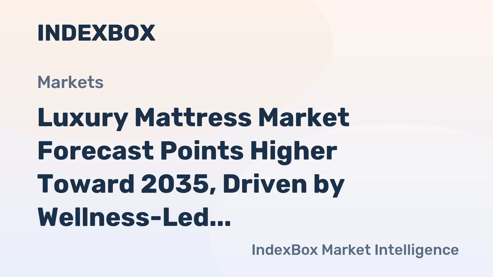 Luxury Mattress Market Forecast Points Higher Toward 2035, Driven by Wellness-Led Consumer Spending