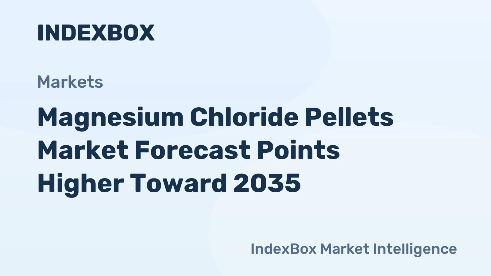 Magnesium Chloride Pellets Market Forecast Points Higher Toward 2035, Driven by Dust Control and De-Icing Demand