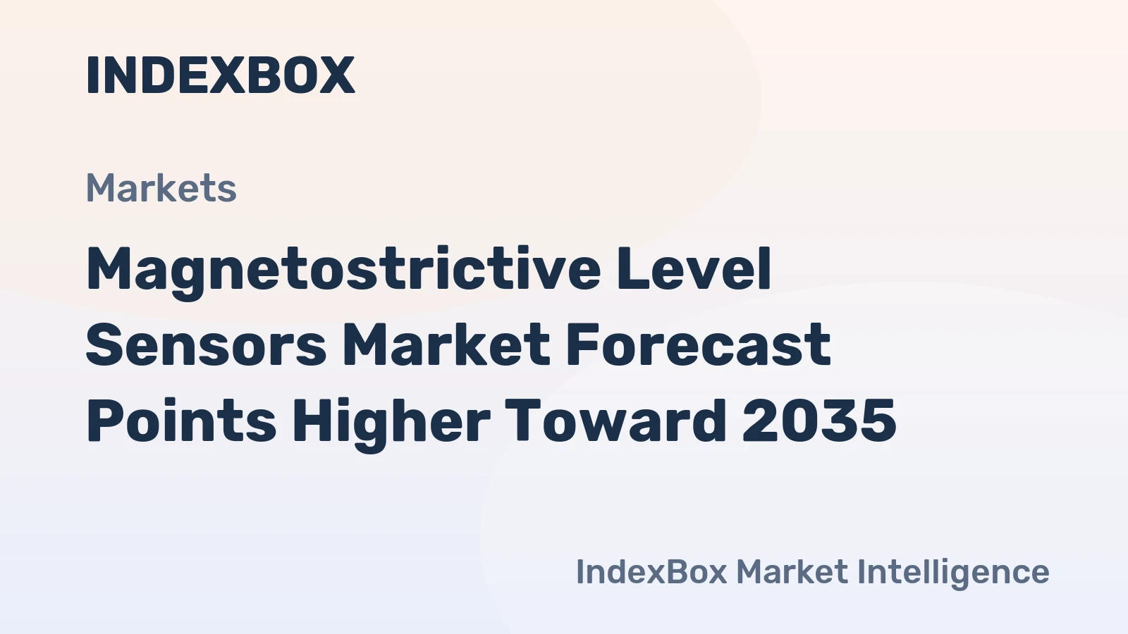 Magnetostrictive Level Sensors Market Forecast Points Higher Toward 2035, Driven by Smart Manufacturing and Process Safety Demands
